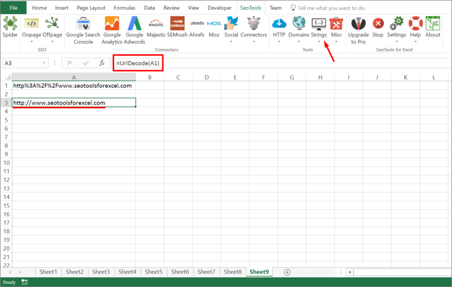 URL Decode In Excel