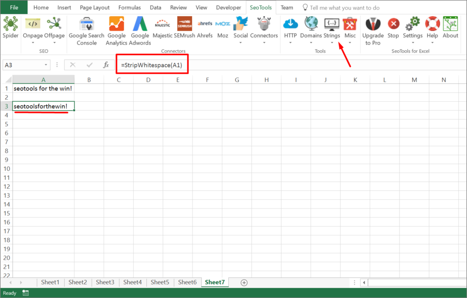 Strip White Space In Excel